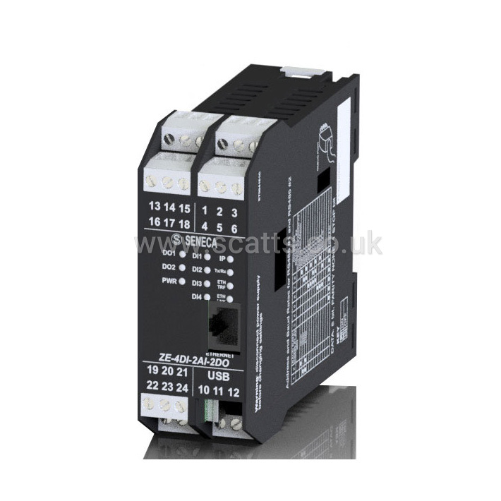 ZE-4DI-2AI-2DO | SENECA | 4DI 2AI 2AO MODBUS-RTU/TCP-IP