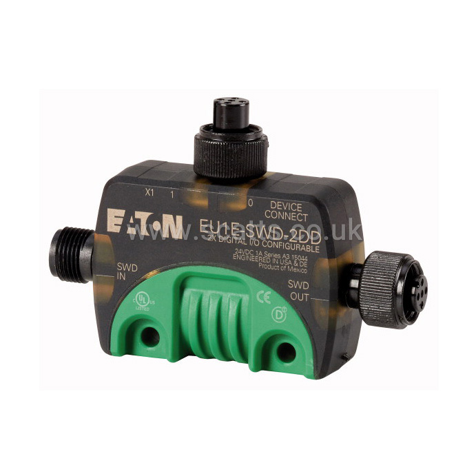 EU1E-SWD-2DD | EATON MOELLER ELECTRIC | 174715 | SWD IP67 M12 MOD 2DI ...