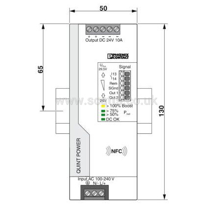 2904601 | PHOENIX CONTACT | QUINT4-PS/1AC/24DC/10 | QUINT 4 ( + NFC ...