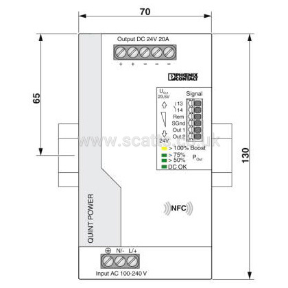 2904602 | PHOENIX CONTACT | QUINT4-PS/1AC/24DC/20 | QUINT 4 ( + NFC ...