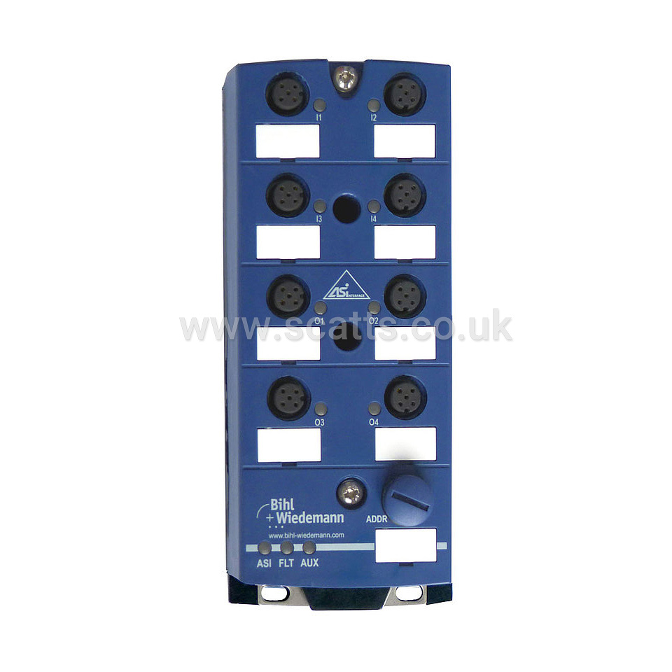 BWU2617 | BIHL & WIEDEMANN | 4DI/4DO IP67 8XM12 AUX POWER