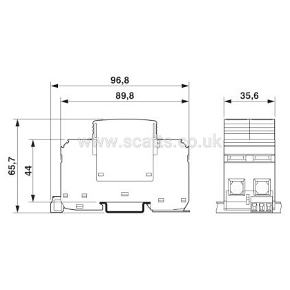 2804432 | PHOENIX CONTACT | VAL-MS 230/1+1-FM | TYPE 2 SURGE ARRESTER