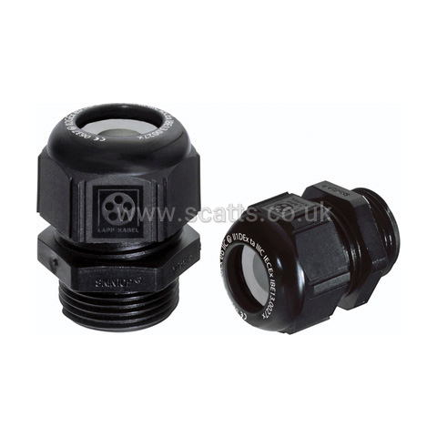 KRM54115225/PK10 | LAPP | 54115225 | M20 ATEX BLACK NYLON GLAND (PACK ...