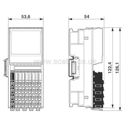 2702263 | PHOENIX CONTACT | AXL F SSDI8/4 1F | AXIOLINE-SAFETY BRIDGE SDI8
