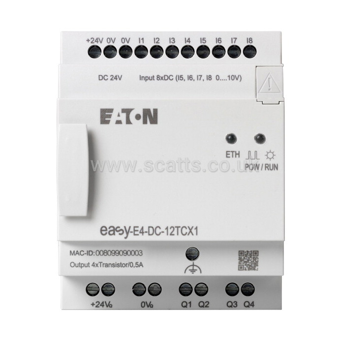 EASY-E4-DC-12TCX1 | EATON MOELLER ELECTRIC | 197214 | EASY-E4 (BLANK ...