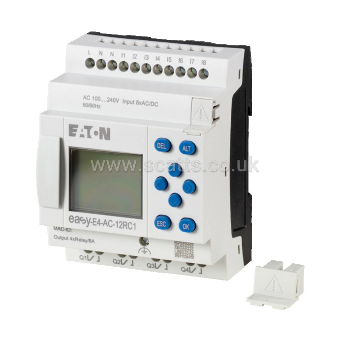 EASY-E4-AC-12RC1 | EATON MOELLER ELECTRIC | 197215 | EASYE4 + DISPLAY 110/240 8DI/4RO