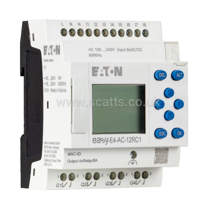 EASY-E4-AC-12RC1 | EATON MOELLER ELECTRIC | 197215 | EASYE4 + DISPLAY ...
