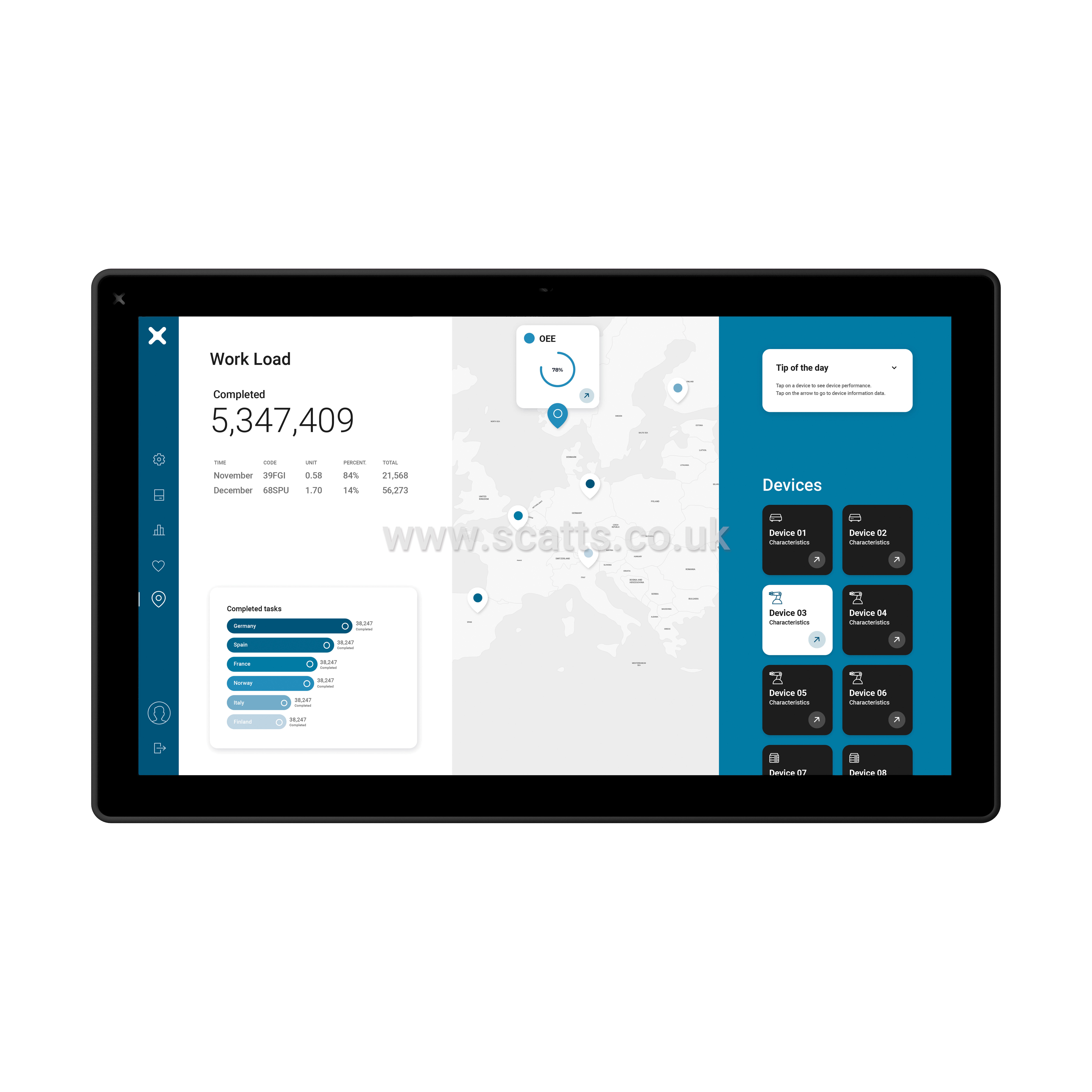 JSMART721 | EXOR INTERNATIONAL | +JS721CE1U5P1 | 21.5" PCAP JSMART HMI ...