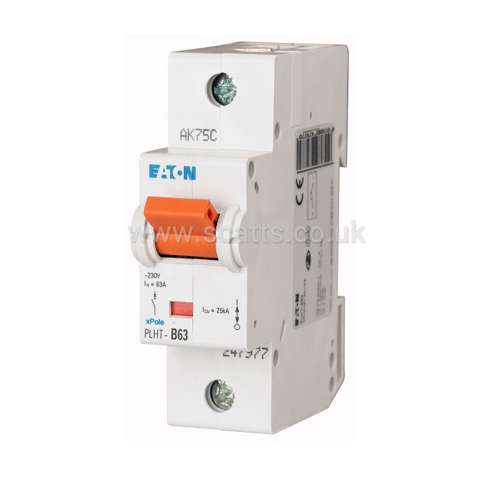 PLHT-C63 | EATON MOELLER ELECTRIC | 247986 | MCB SP 63A TYPE C