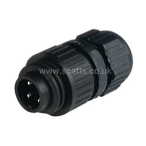 CA3LS/BLACK | LUMBERG AUTOMATION | 934124100 | MALE STR. CONNECTOR 3P ...