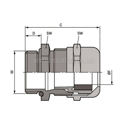 AMSM53112700/PK | LAPP GROUP | 53112700 | M12 ATEX METAL NPB GLAND(PK10)