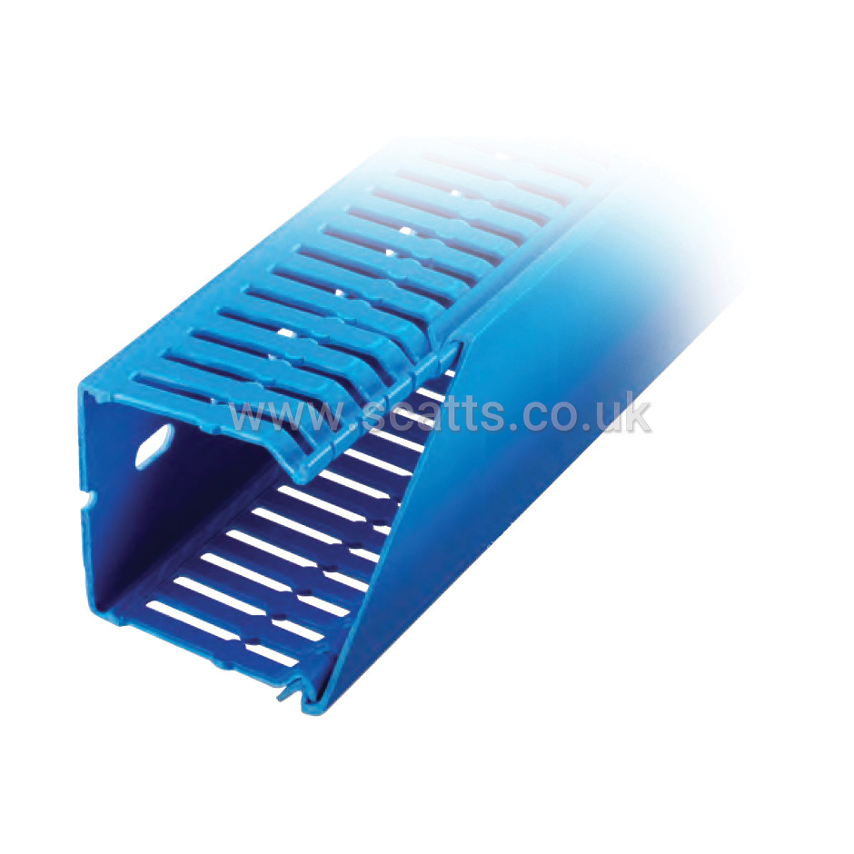 7541-1/CTN | LICATEC | TERMINAL F2000 SAFETY, PANEL TRUNKING, 60 MM WIDE X 100 MM HIGH, BLUE RAL ...