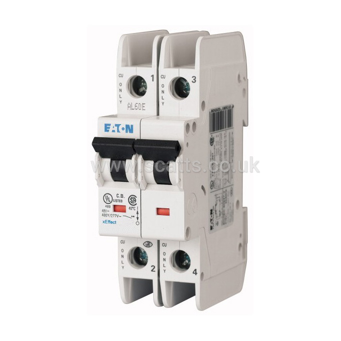 FAZ-C30/2-NA | EATON MOELLER ELECTRIC | 102173 | 15KA UL DP MCB 30 AMP ...