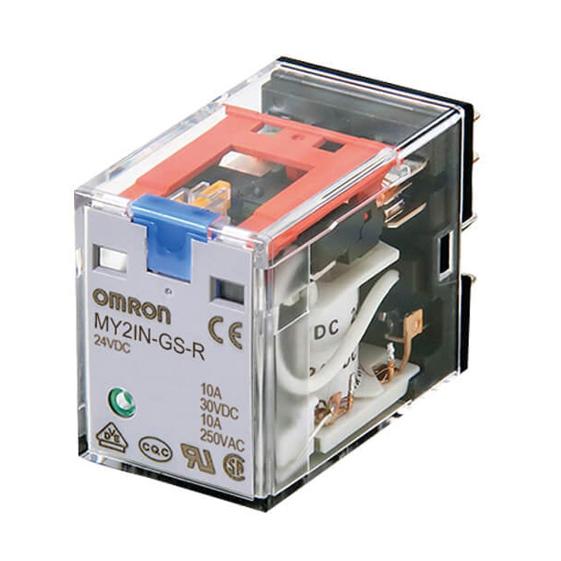 MY4-IN-GS-R/DC024 | OMRON | 720115 / MY4 5736B | 14 PIN RELAY +PB +LED ...