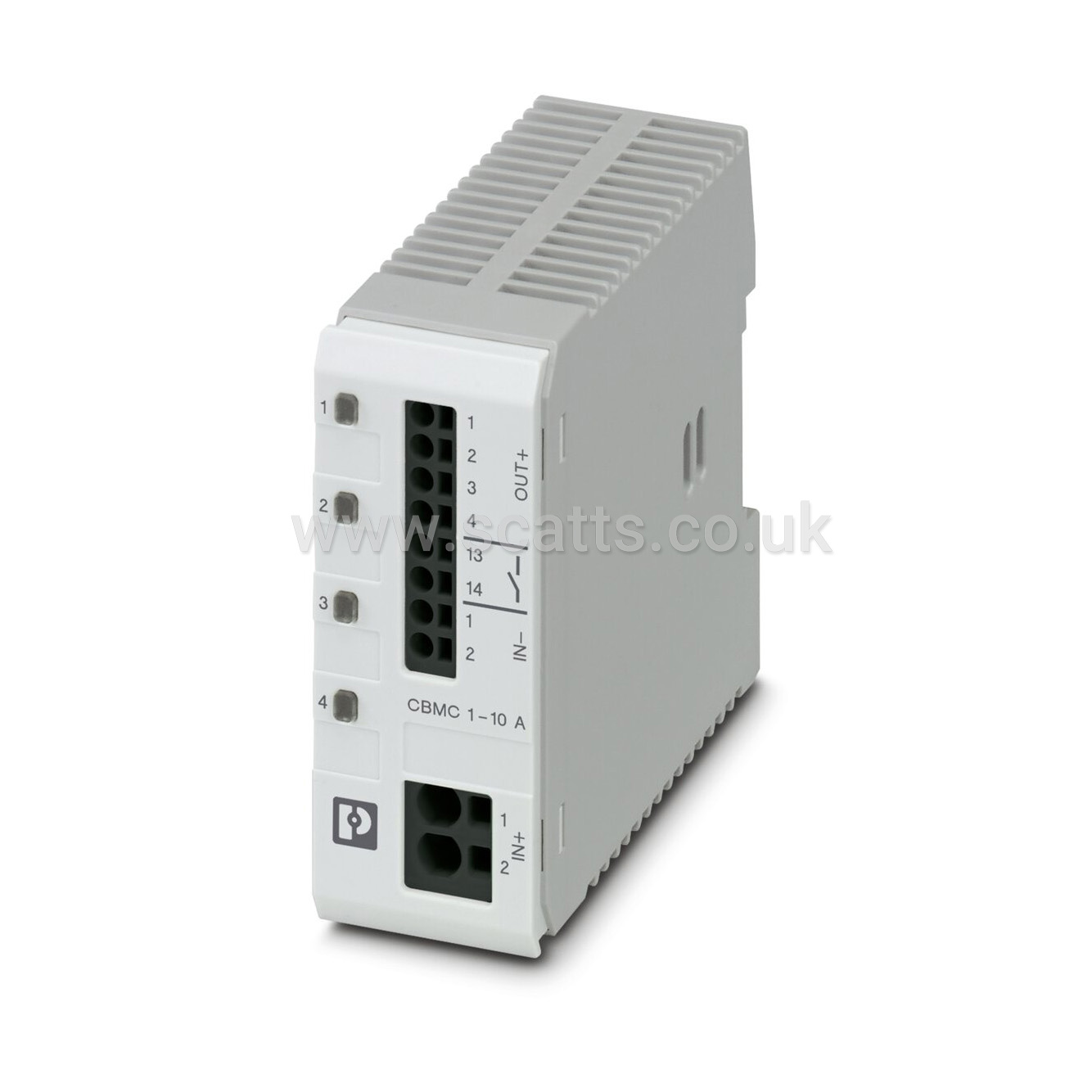 2906032 | PHOENIX CONTACT | CBMC E4 24DC/1-10A NO | 4 CHANNEL 1-10A ELECTRONIC CIRCUIT BREAKER 24VDC