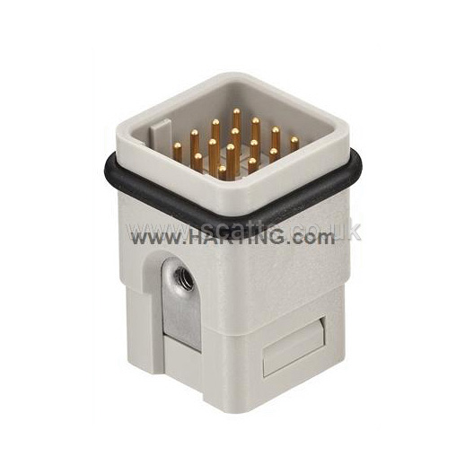 0912-021-3001 | HARTING | 09120213001 | HAN-Q MALE INSERT (CRIMP)