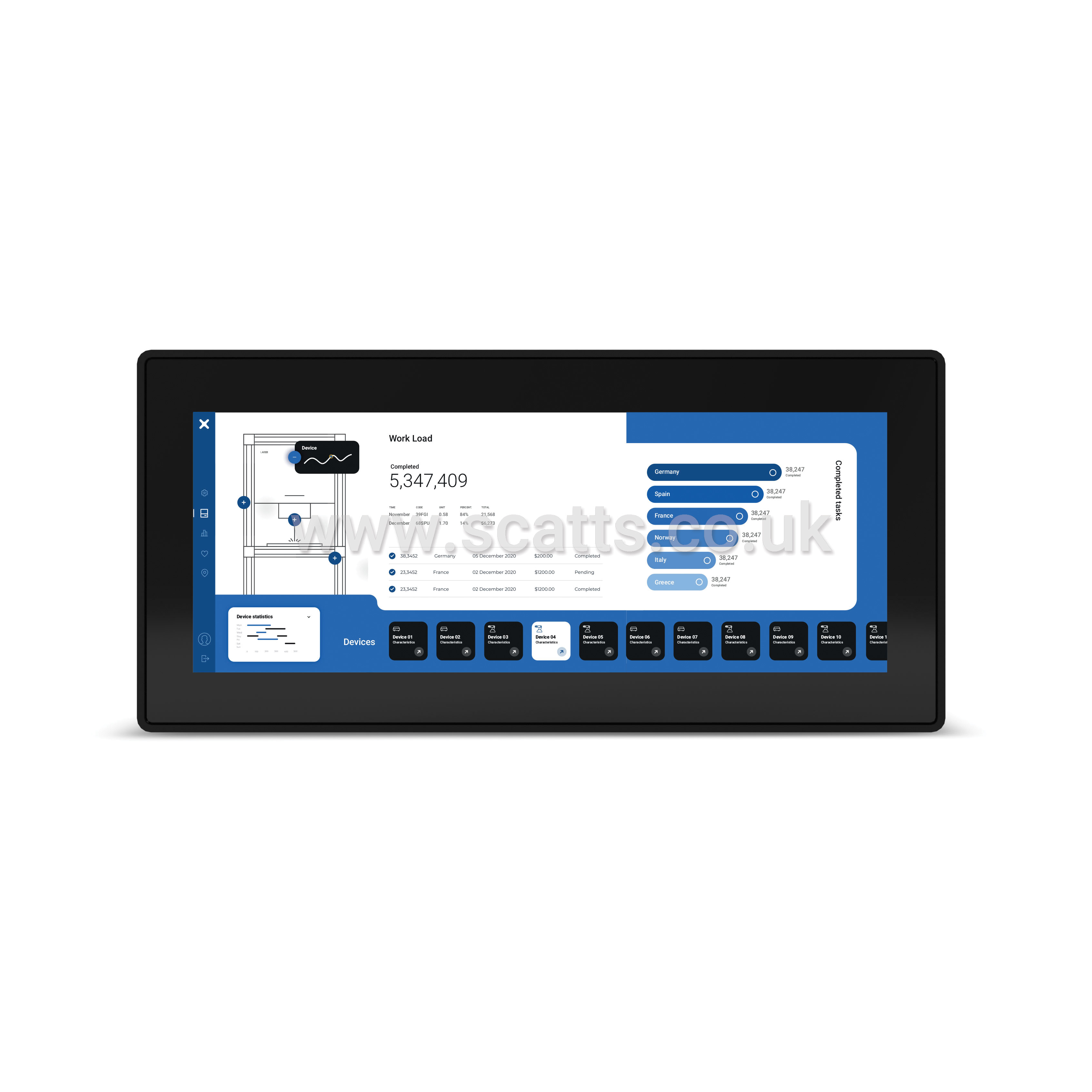 EX712M-U5PW | EXOR INTERNATIONAL | +EX712MU5PW | 12" PCAP HTML5 BROWSER ...