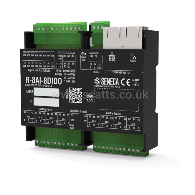 R-8AI-8DIDO-1-P | SENECA | 8AI 8DIO PROFINET MODULE