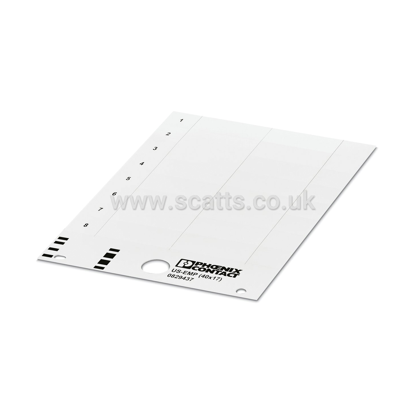 0829437/PK10 | PHOENIX CONTACT | US-EMP (40X17) / 0829437 | US-EMP ...