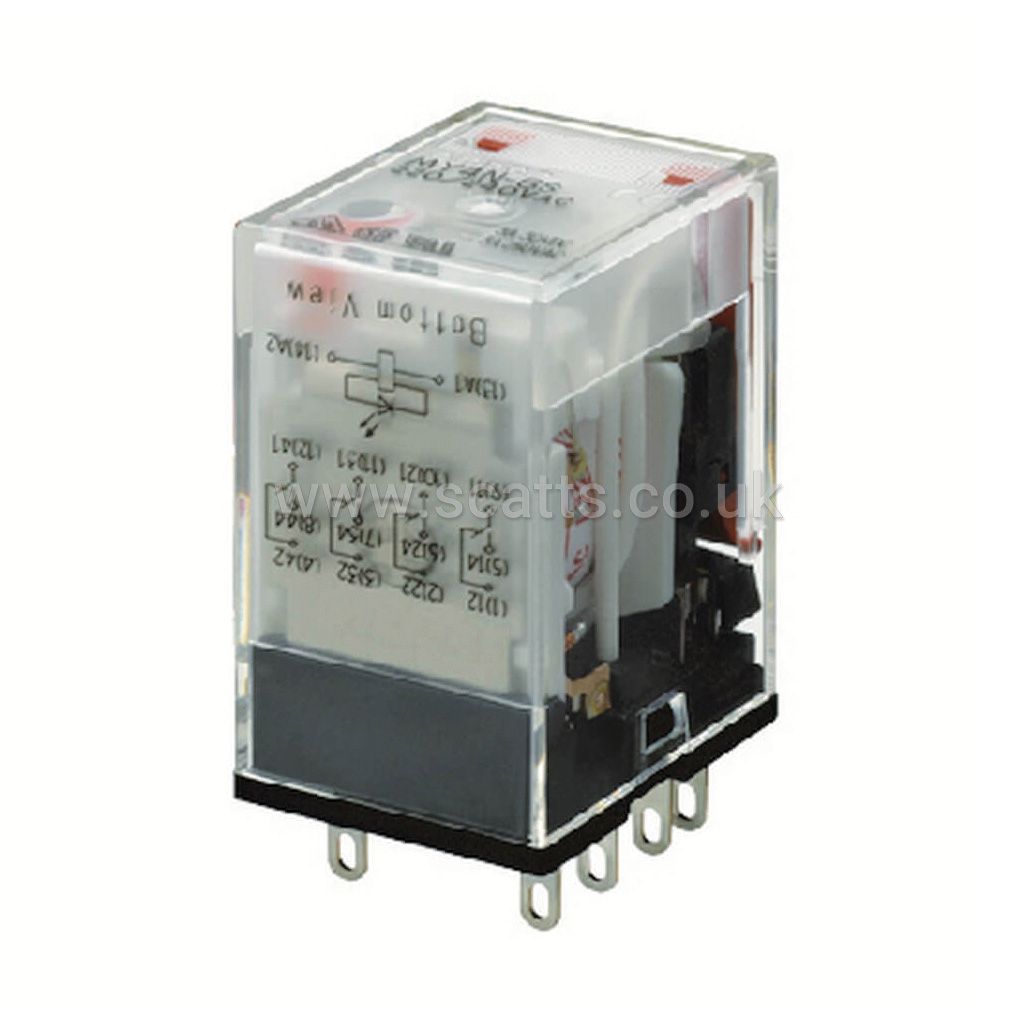 MY4-GS-R/DC012 | OMRON | 720103 / MY4 5714A | 14 PIN BASIC RELAY DPDT 6A
