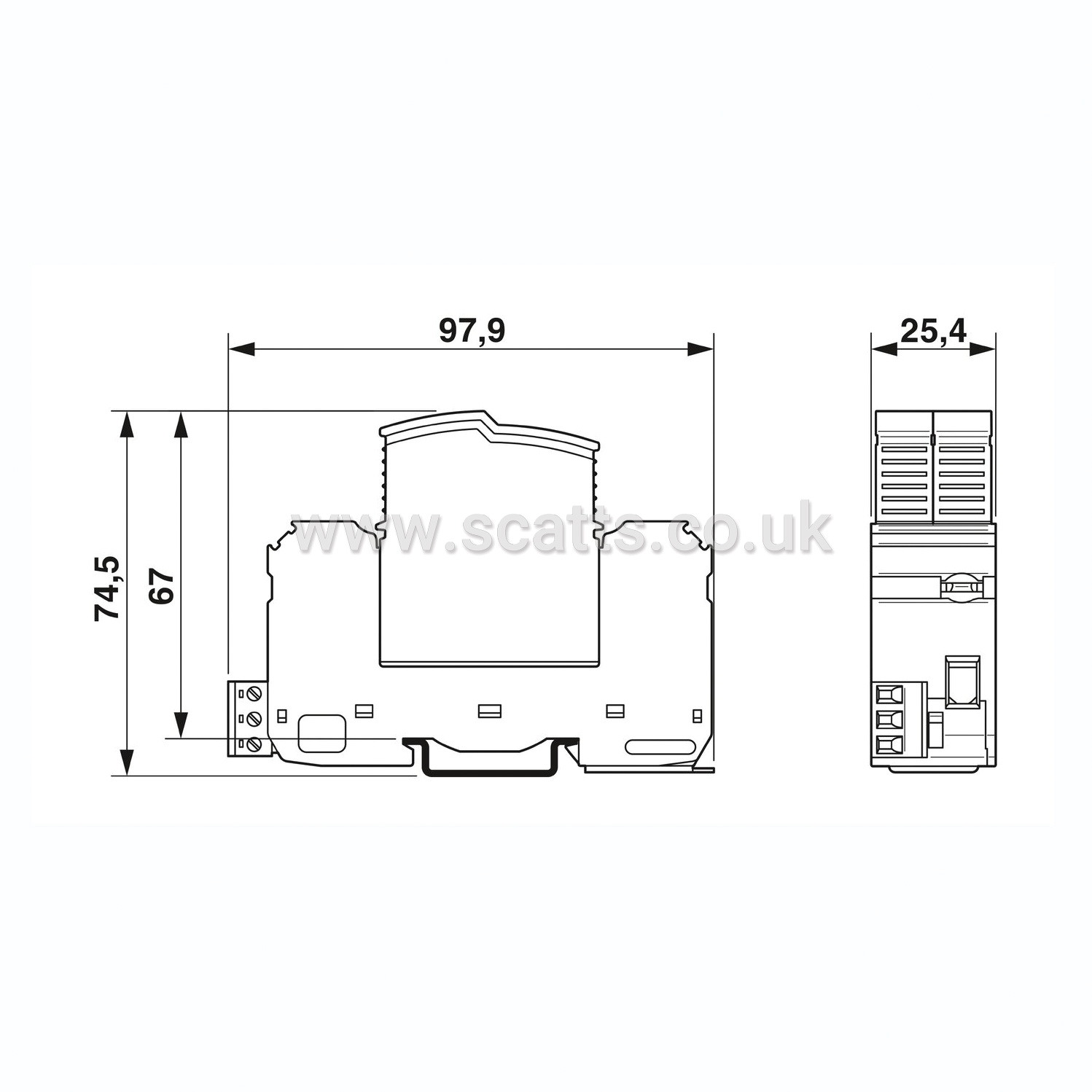 2905348 | PHOENIX CONTACT | VAL-SEC-T2-1S-175-FM | TYPE 2 SURGE ARRESTER