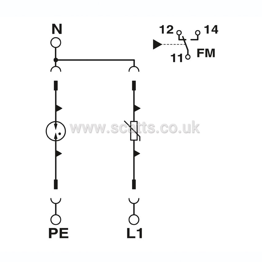 2905348 | PHOENIX CONTACT | VAL-SEC-T2-1S-175-FM | TYPE 2 SURGE ARRESTER