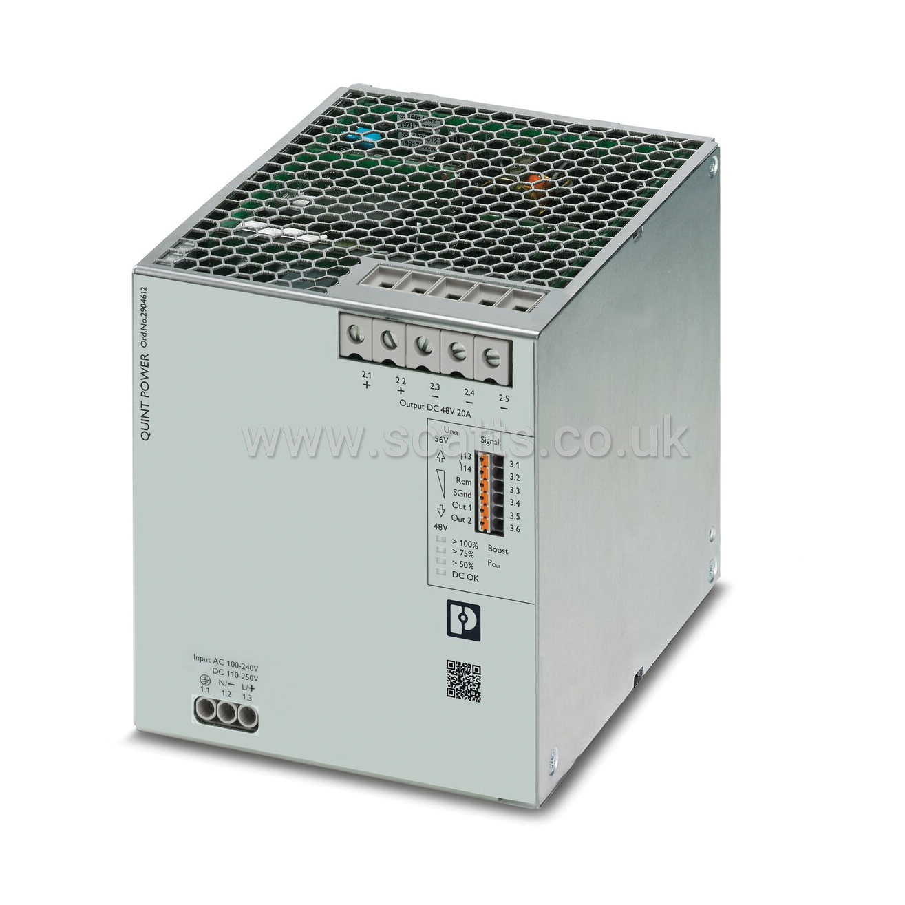 2904612 | PHOENIX CONTACT | QUINT4-PS/1AC/48DC/20 | 48VDC PSU
