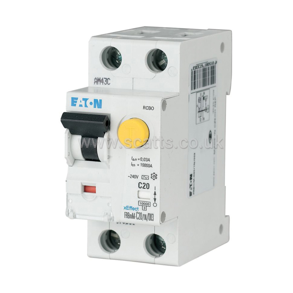 FRBMM-C2/1N/003 | EATON MOELLER ELECTRIC | 170532 | 5P+N COMB RCBO 30MA ...
