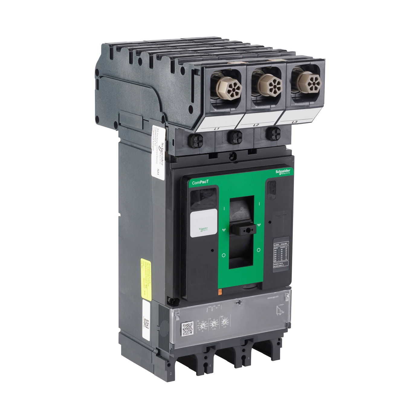 PP44003X | SCHNEIDER MERLIN GERIN | 400A TRIPLE POLE PANEL BOARD MCCB