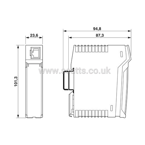 2703023 | PHOENIX CONTACT | PP-RJ-IDC-F | RJ45-IDC+SCM+SURGE PATCH PANEL