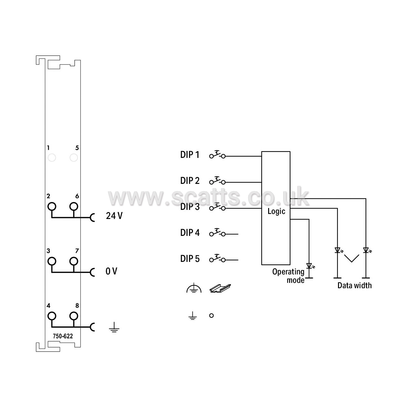 750-622 | WAGO | BINARY SPACER MODULE
