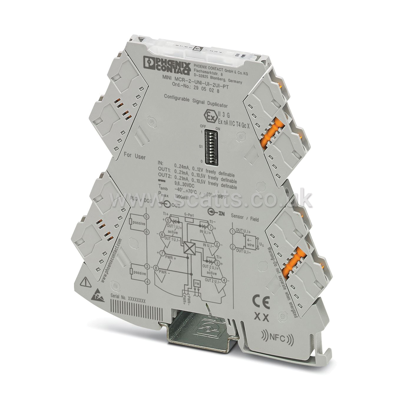 2905028 | PHOENIX CONTACT | MINI MCR-2-UNI-UI-2UI-PT | MINI MCR-2-UNI ...