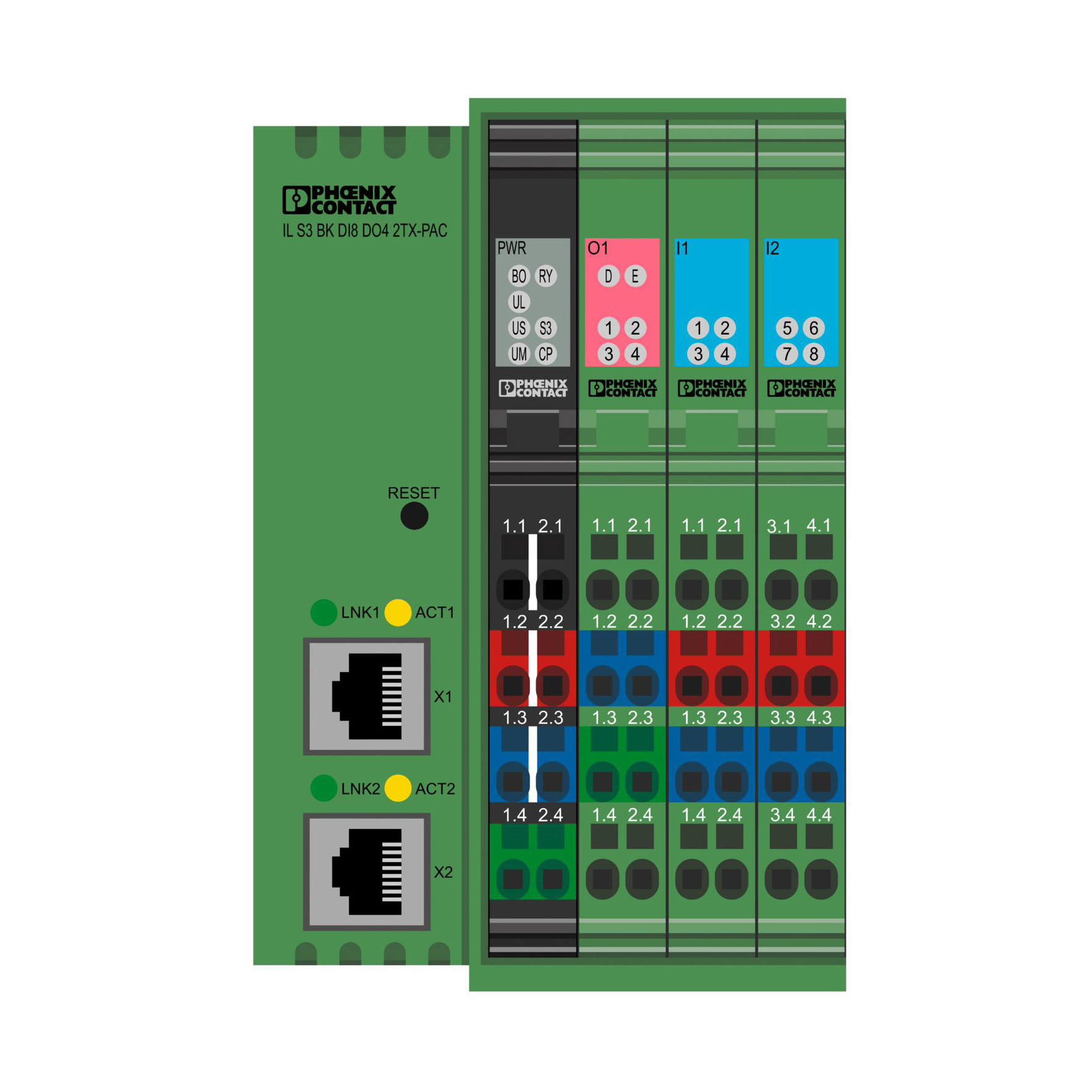 2692380 | PHOENIX CONTACT | IL S3 BK DI8 DO4 2TX-PAC | INLINE SERCOS ...