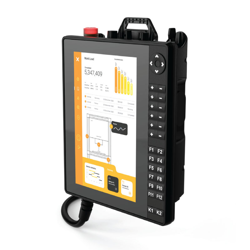 X10 10" HANDHELD HMI | EXOR INTERNATIONAL | +X10RYEI00Y1CA1 ...